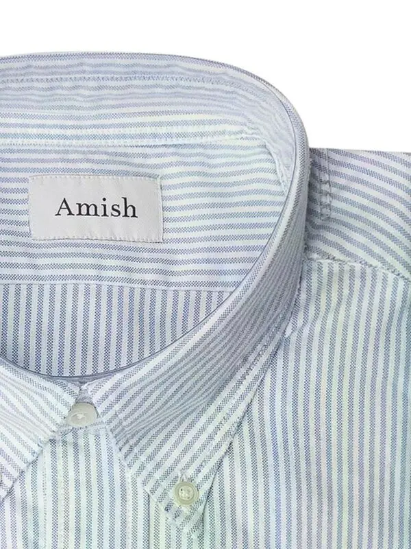 AMISH SUPPLIES Striped Chest-pocket Shirt