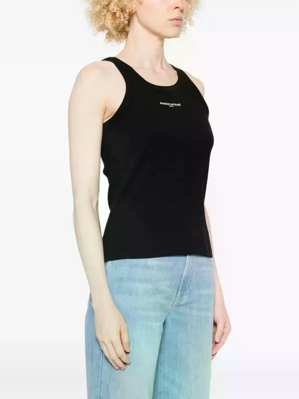 Maison Kitsuné Logo Tank Top - Black