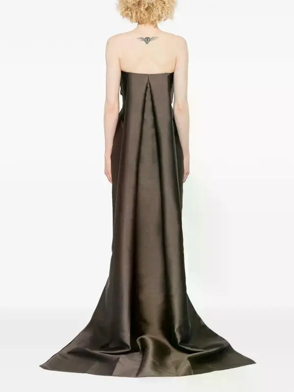 Solace London Kiki Strapless Maxi Dress - Brown