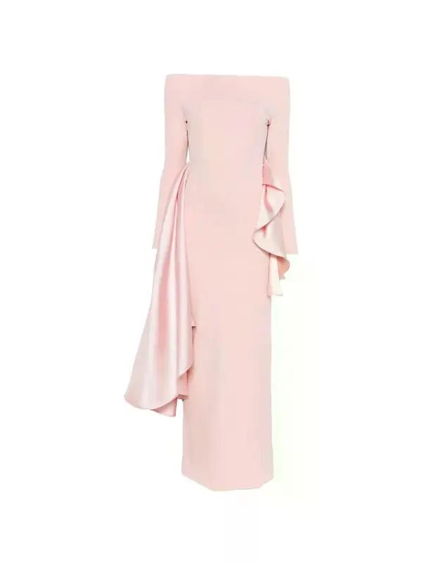 Solace London Long Sleeve Maxi Dress - Pink