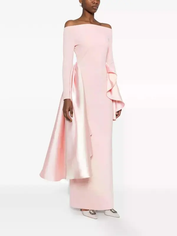 Solace London Long Sleeve Maxi Dress - Pink
