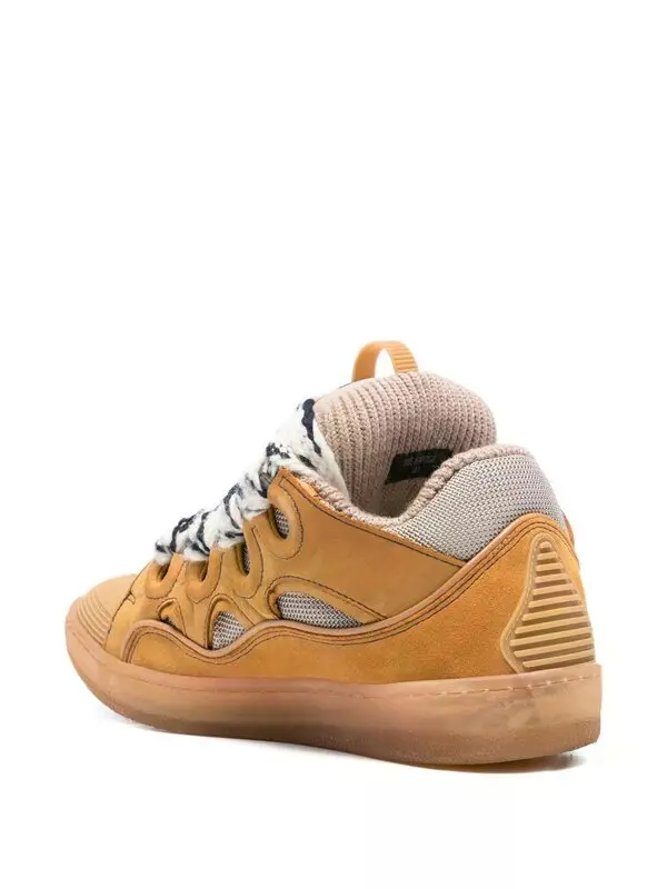 LANVIN Curb Suede Sneakers - Brown