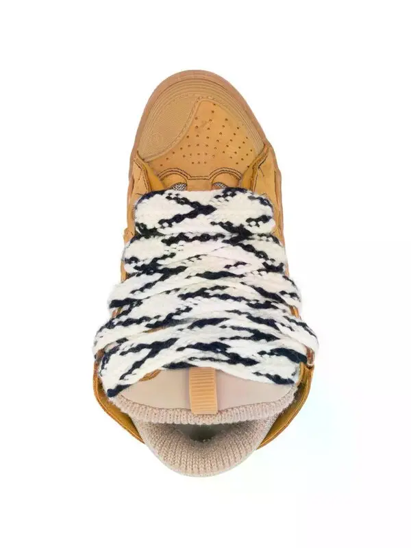 LANVIN Curb Suede Sneakers - Brown