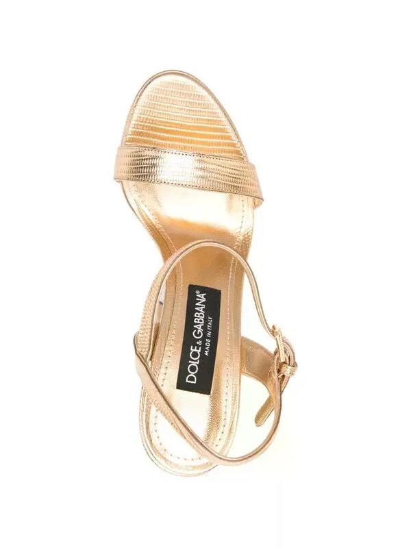 Dolce & Gabbana Snakeskin Platform Sandals