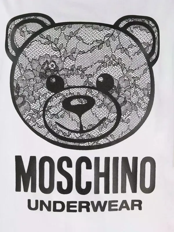 Moschino Teddy Logo Print Nightie