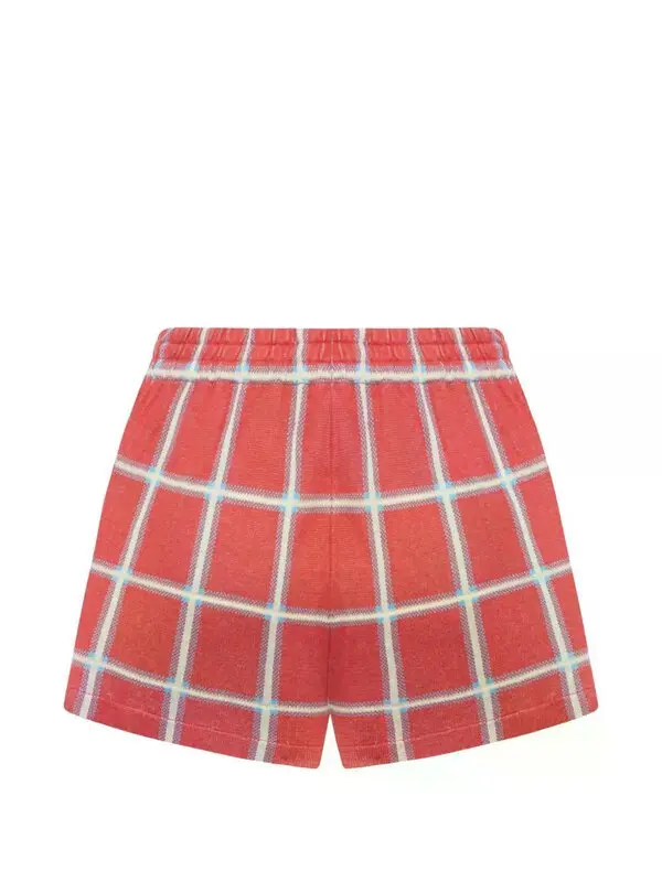 Guest In Residence Checked Shorts With Button Detail