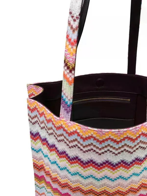 Missoni Zig Zag Top Handle Bag - Pink