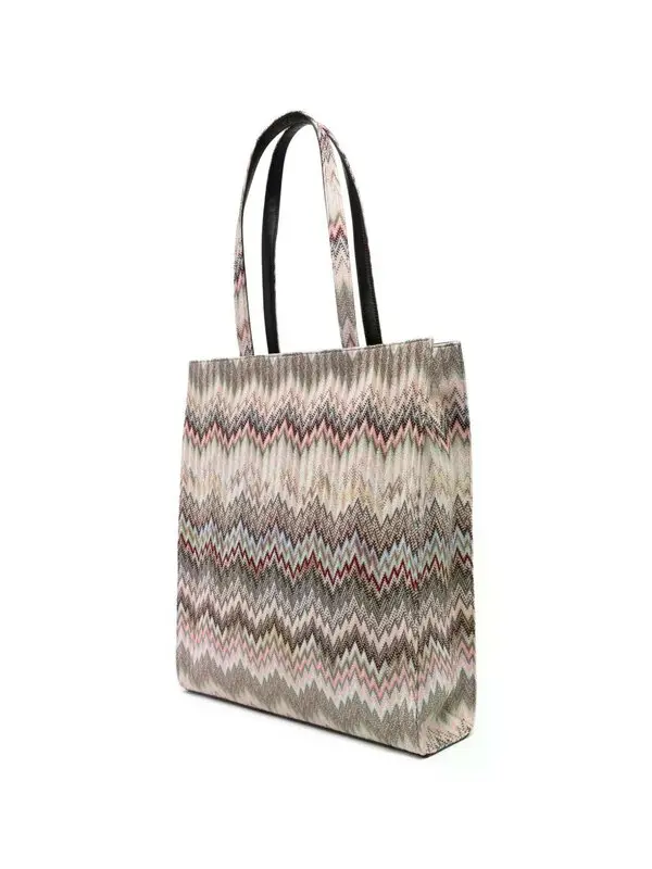 Missoni Zigzag Pattern Shoulder Bag - Brown