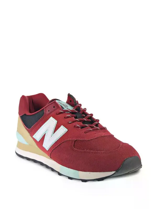 NEW BALANCE 574 Panelled Sneakers - Red