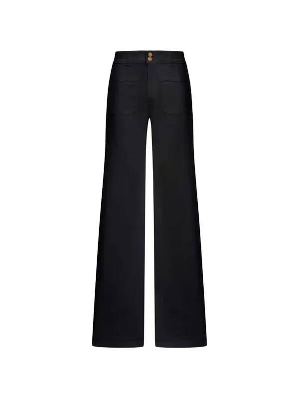 Seafarer Cotton Denim Wide Leg Jeans