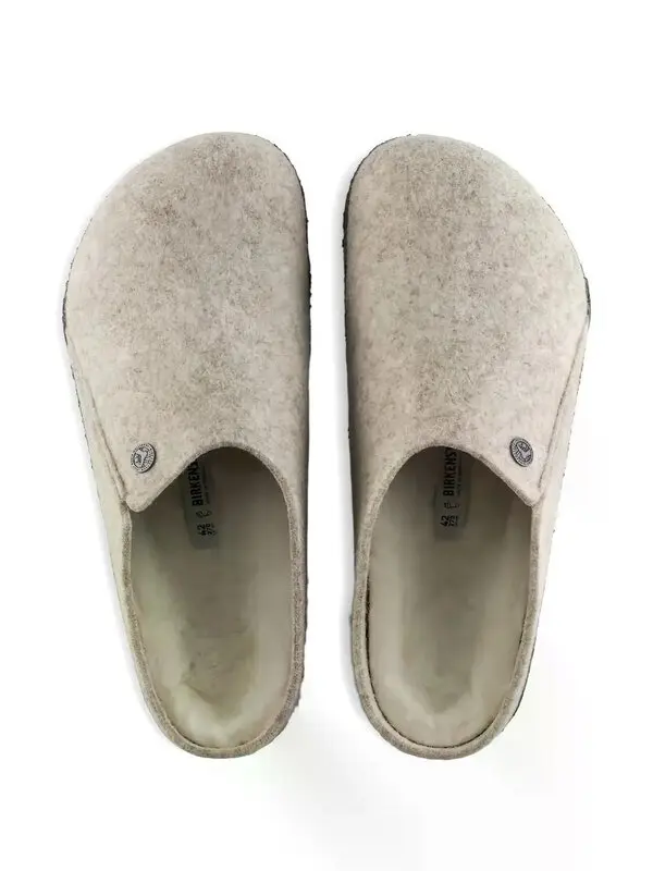BIRKENSTOCK Zermatt Shearling Felt Slippers - Neutrals