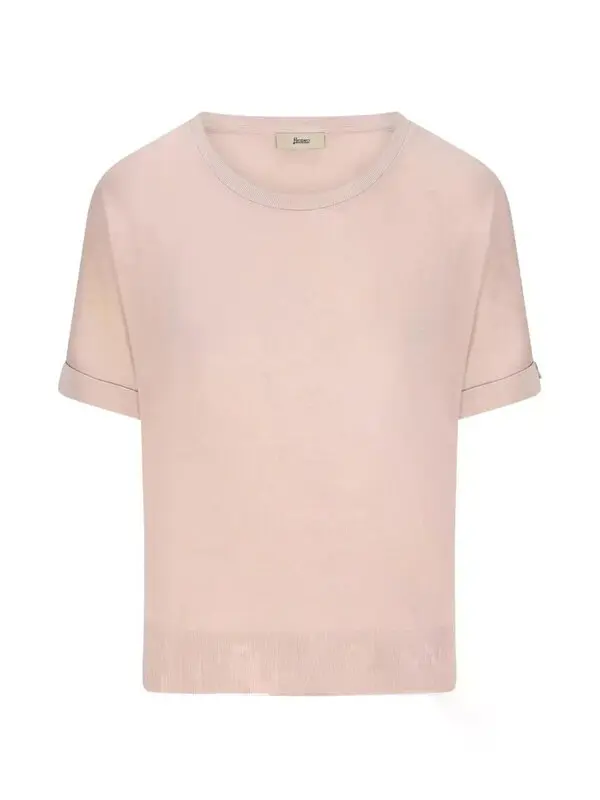 Herno Ribbed Trim T-shirt