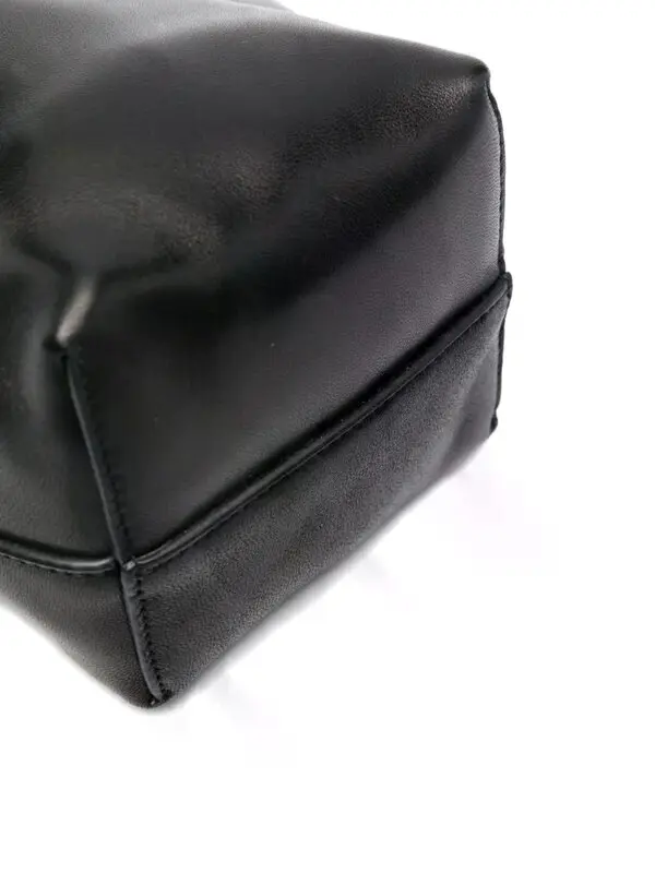 THE ROW Leather Bucket Bag - Black