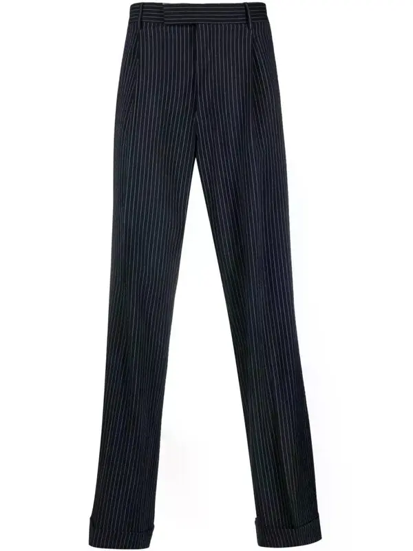 PT TORINO Pinstripe Straight-leg Trousers