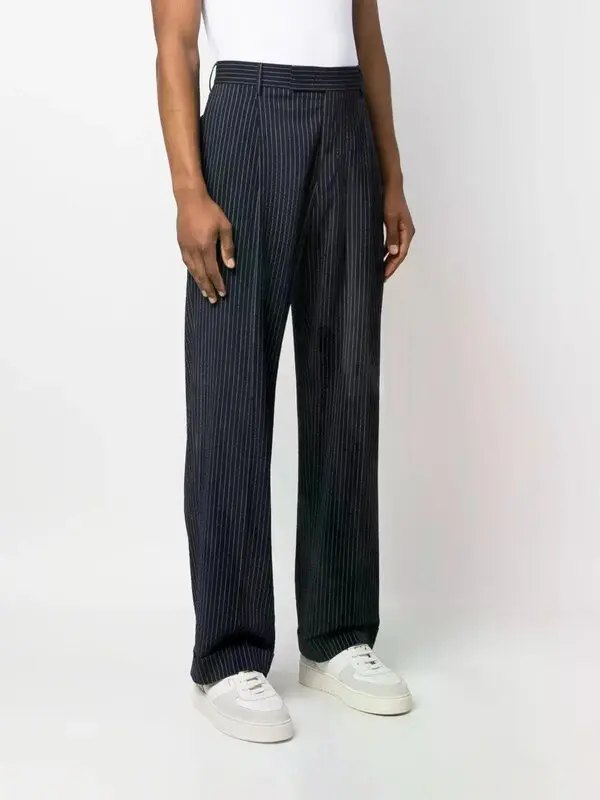 PT TORINO Pinstripe Straight-leg Trousers