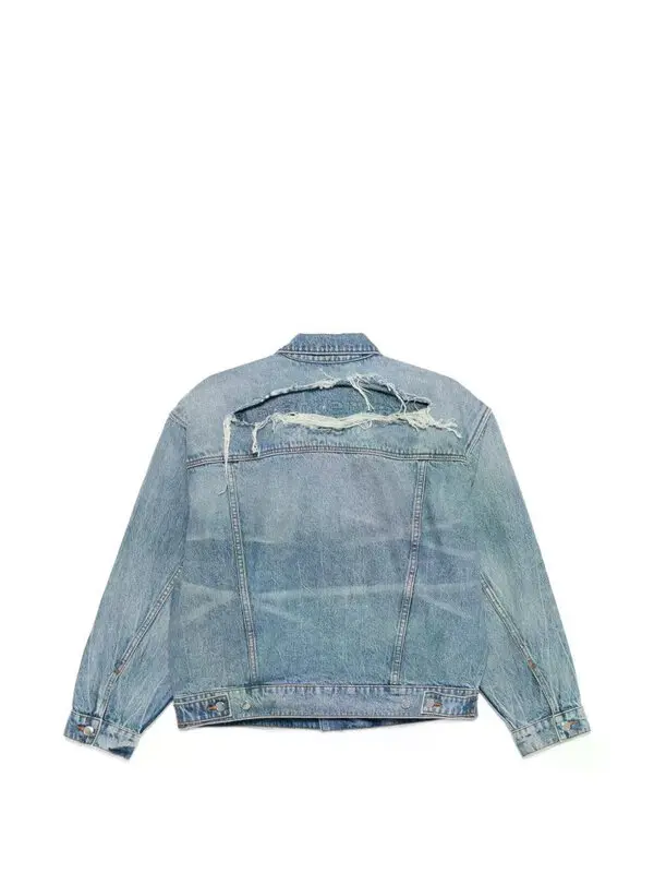 Alexander Wang Logo Distressed Jacket