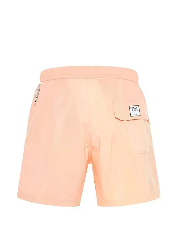 Fedeli Patch-pocket Beach Shorts - Orange