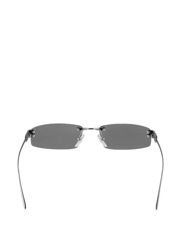 Balenciaga Rectangle-frame Sunglasses - Silver