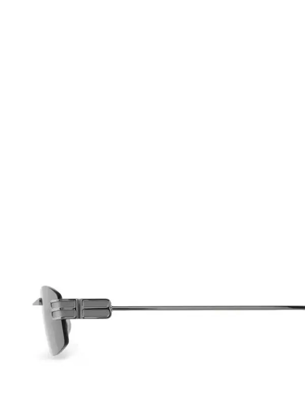 Balenciaga Rectangle-frame Sunglasses - Silver