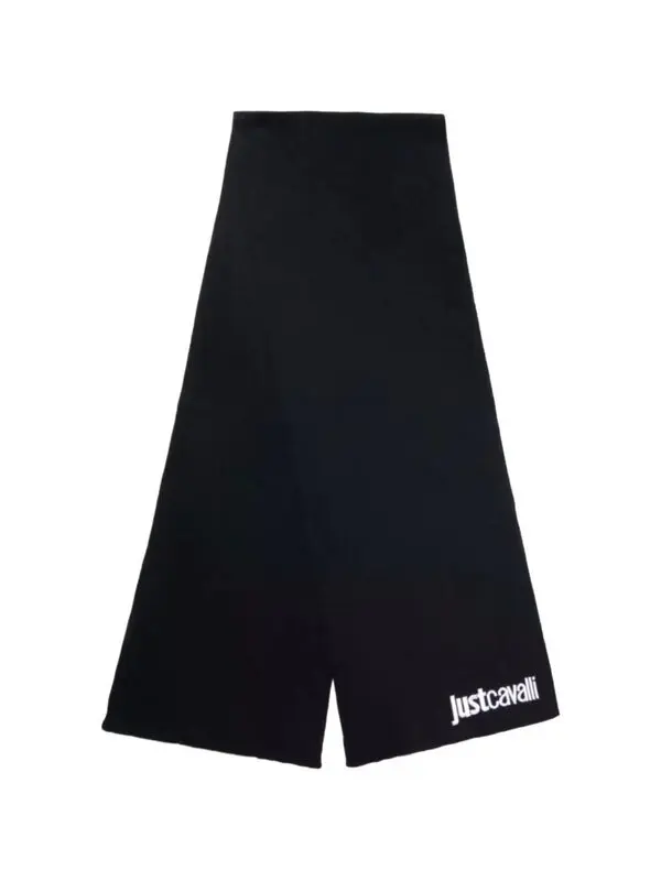 Just Cavalli Logo Scarf - Black