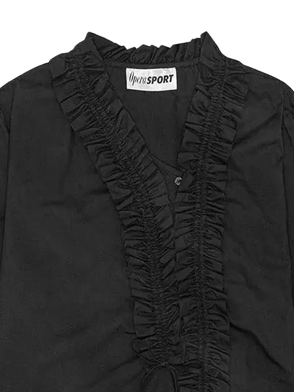 OPÉRASPORT Ruffled Tie Shirt