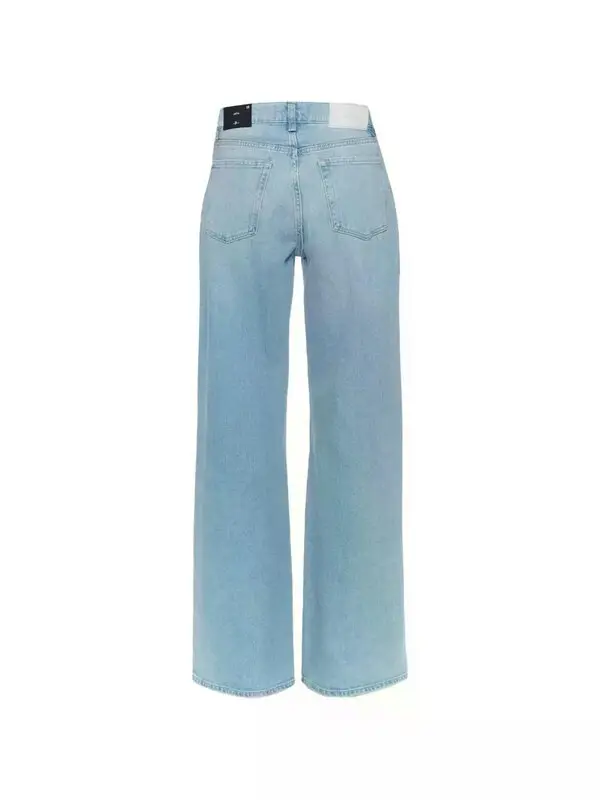 7 For All Mankind Wide-leg Jeans - Blue