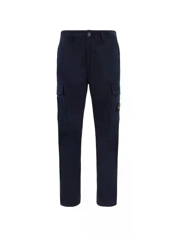 Stone Island Cargo-pocket Trousers - Blue