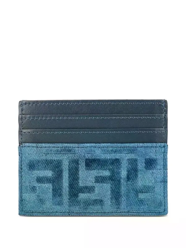 Fendi Logo Card Holder - Blue