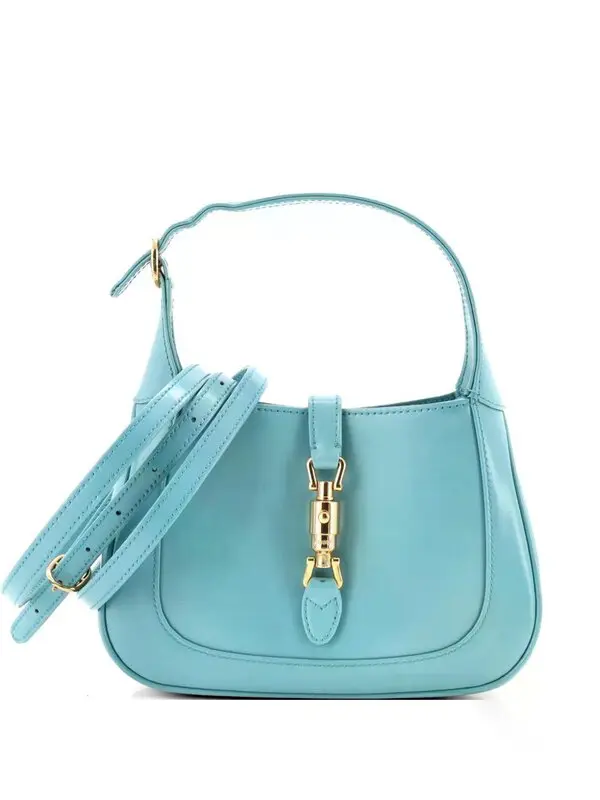 Gucci Jackie 1961 Leather Mini Hobo Bag - Blue