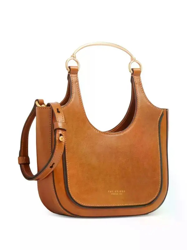 THE BRIDGE Top Handle Leather Mini Clutch