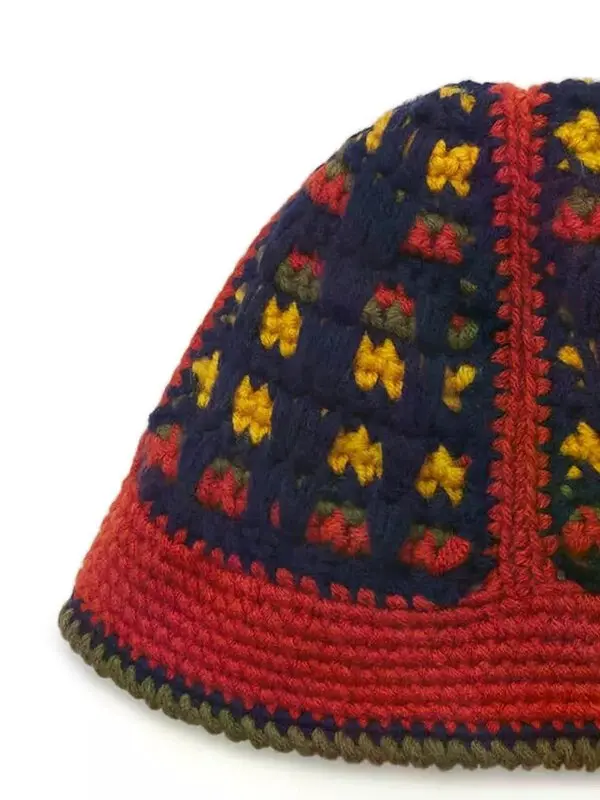 NICHOLAS DALEY Patterned Bucket Hat - Blue