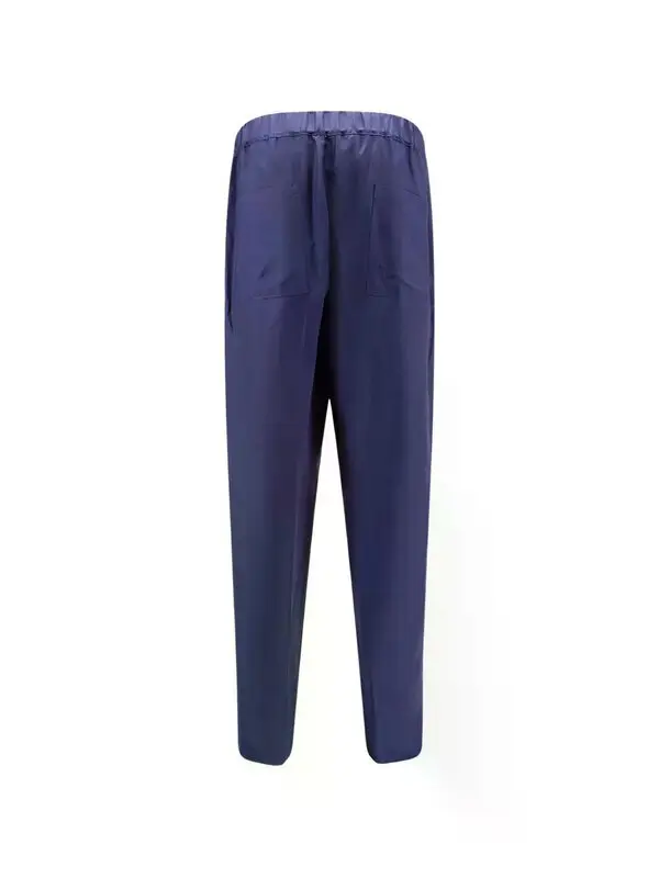 LANEUS Elastic-waistband Trousers - Blue