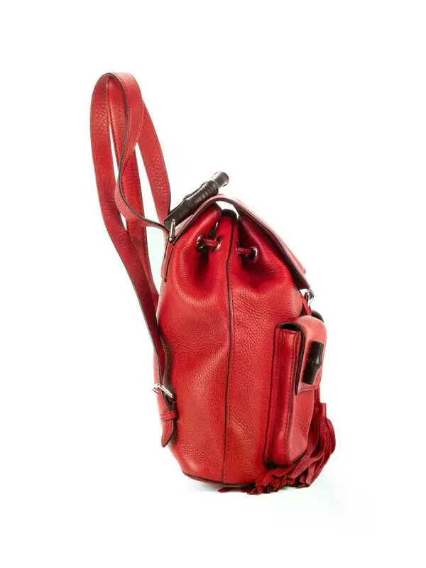 Gucci Flap Bamboo Backpack