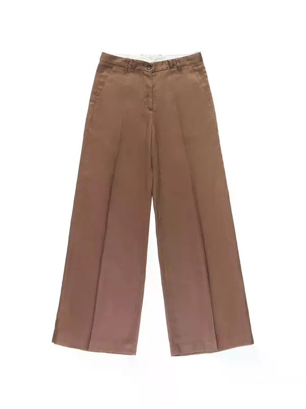 NINE:INTHE:MORNING Nadia Straight Trousers - Brown