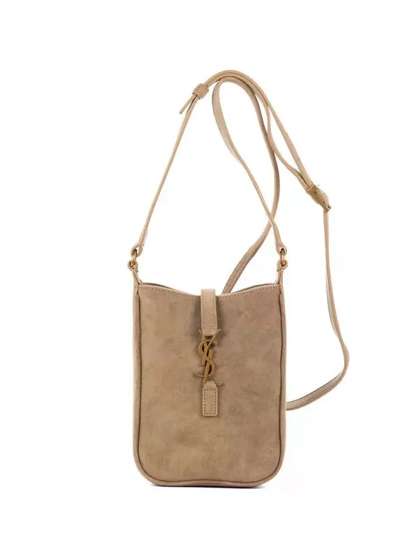 Saint Laurent Mini Le 5 A 7 Crossbody Bag - Neutrals