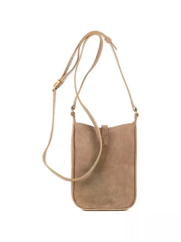 Saint Laurent Mini Le 5 A 7 Crossbody Bag - Neutrals