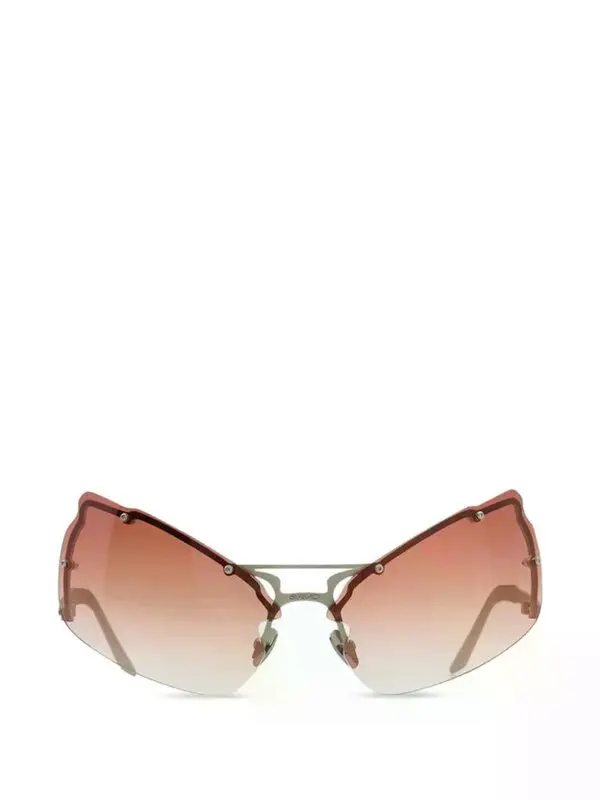 SRVC STUDIO Masha Rimless Sunglasses - Silver