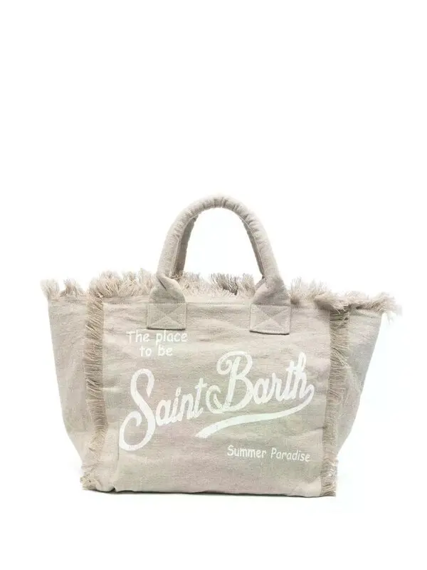 MC2 SAINT BARTH Beach Bag With Fringed Detail
