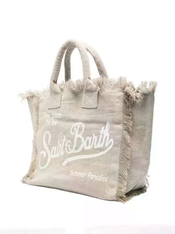 MC2 SAINT BARTH Beach Bag With Fringed Detail