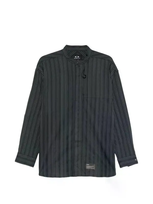 Oakley Striped Buttoned Shirt - Black