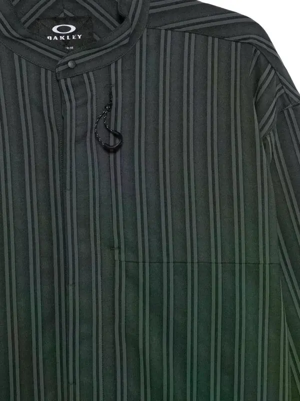 Oakley Striped Buttoned Shirt - Black
