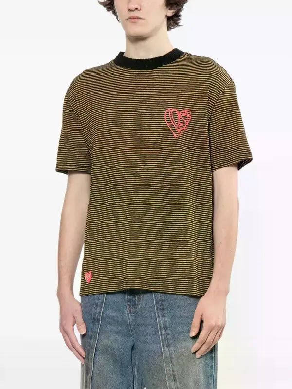 Andersson Bell Striped T-shirt - Black