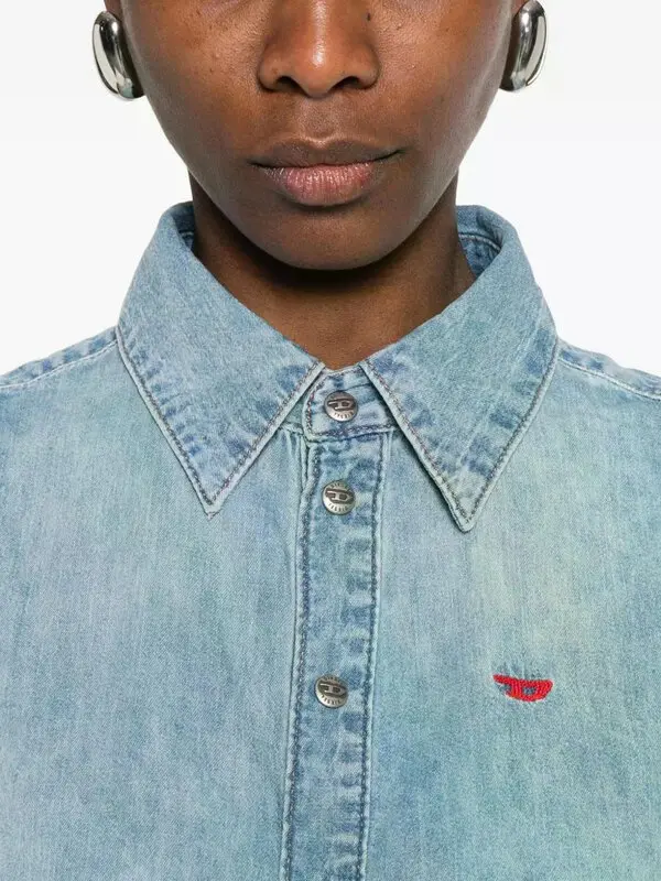 DIESEL® Sleeveless Denim Shirt - Blue