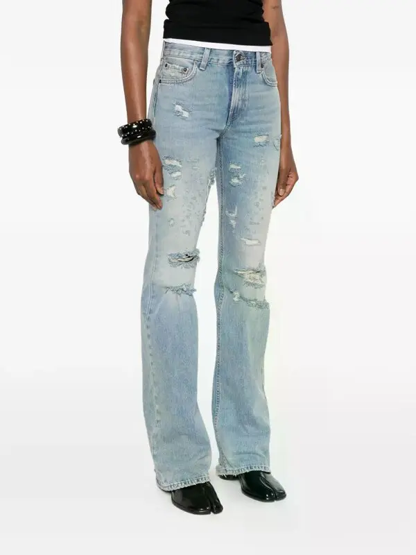 HAIKURE Flora Broken Celestial Ripped Jeans