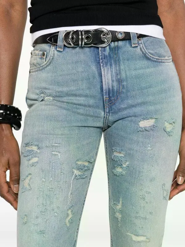 HAIKURE Flora Broken Celestial Ripped Jeans
