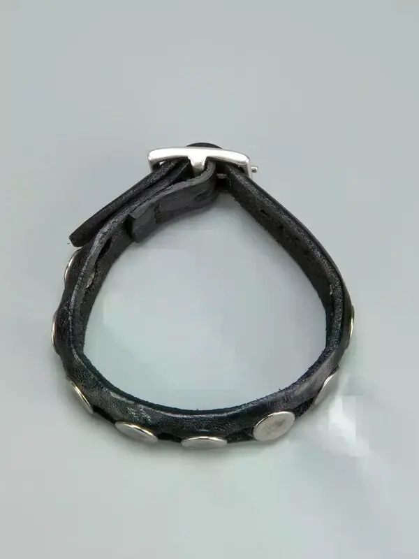 Orciani Studded Leather Bracelet