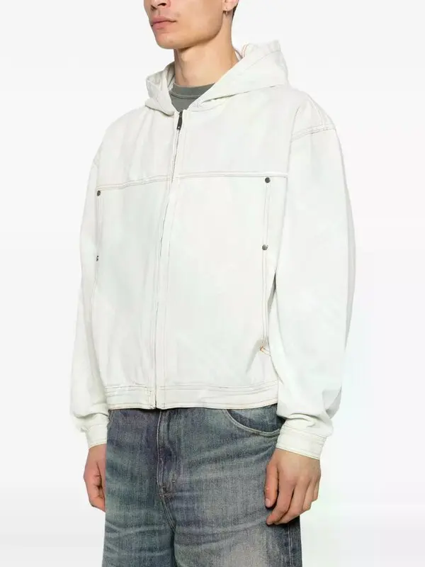 DAILY PAPER Hooded Patterned Jacket
