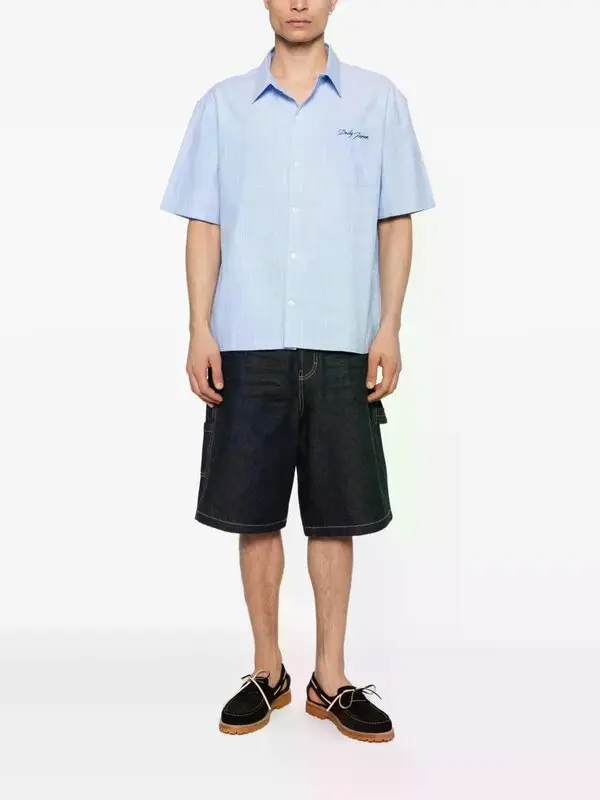 DAILY PAPER Striped Patch-pocket Shirt
