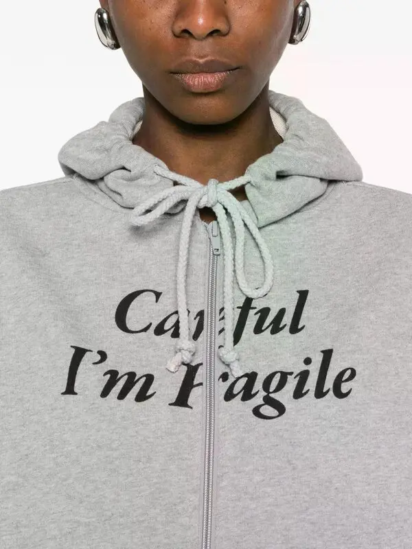 Gimaguas Printed Zip Up Hoodie