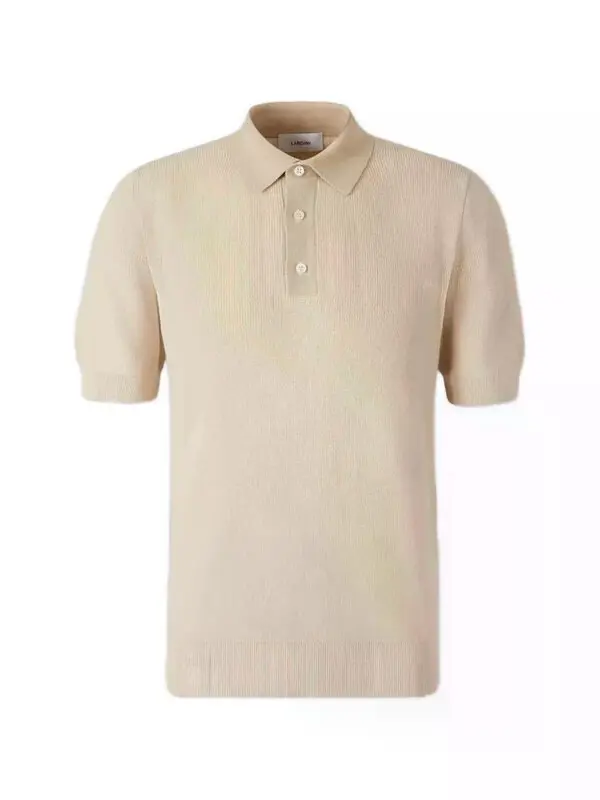 LARDINI Cotton Polo Shirt - Neutrals